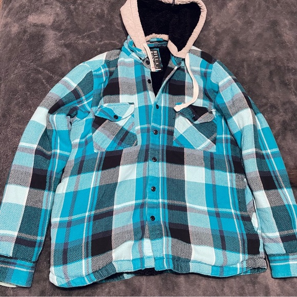Billabong | Jackets & Coats | Billabong Plaid Sherpa Jacket | Poshmark